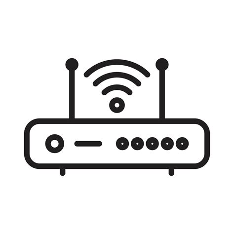 Wifi Router Outline Icons Modem Icons Wireless Router Connectivity