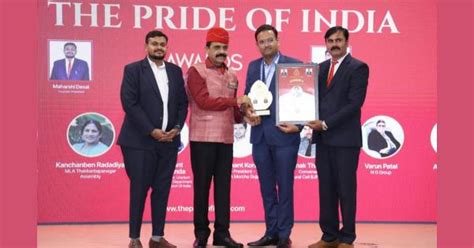Kartik Soni Honoured With The Pride Of India Award For Reshaping Ahmedabads Real Estate