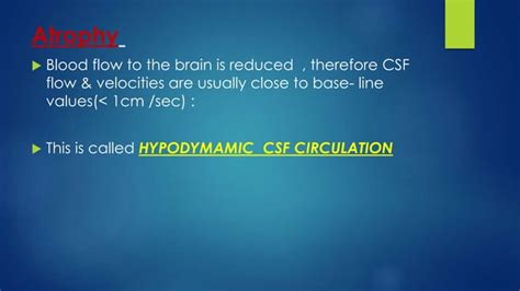 Csf Flowmetry PPTX Brain And Nervous System Disorders Diseases And Conditions