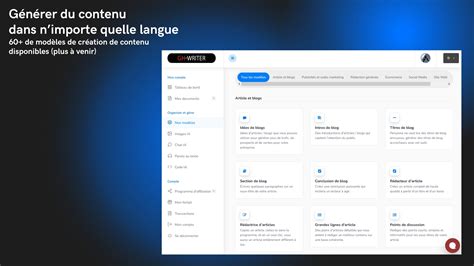 Générer Divers Contenus Textuels Avec Gh Writer