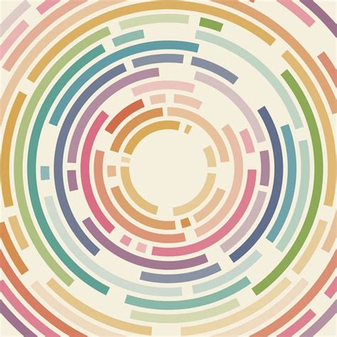 Premium Vector Vector Abstract Geometric Circles Lines Background