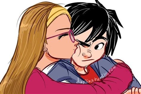 Jon Meyer On Instagram “honey Lemon Giving Hiro Hamanda A Kiss On The Cheek Thats Very Sweet