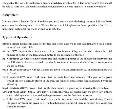 Solved The Goal Of This Lab Is To Implement A Binary Search Chegg
