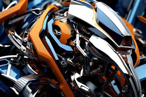 Premium Photo Abstract 3d Render Futuristic Design Modern Technology Background