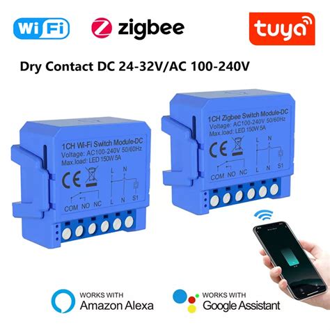 Wifi Zigbee Tuya Smart Switch Module 1ch Dc 24 32v Ac 100 240v Zero