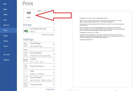 Cara Ngeprint Dokumen Word PDF Excel Foto Lengkap Dengan Gambar