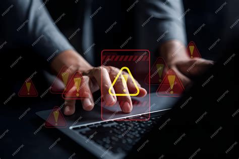 Premium Photo System Warning Caution Sign For Notification Error And
