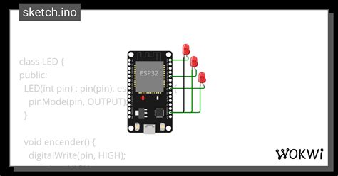 Leds Poo Wokwi Esp32 Stm32 Arduino Simulator