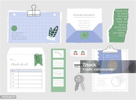 메모 템플릿입니다 일지 나 사무실에서 사용되는 줄무늬 노트 빈 노트북 및 찢어진 노트 컬렉션 0명에 대한 스톡 벡터 아트 및 기타 이미지 Istock