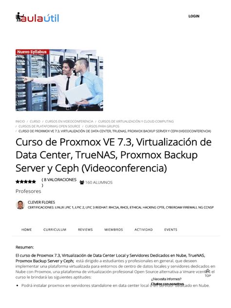Curso De Proxmox Ve 7 3 Aula Útil Pdf Grupo De Computadoras Computación En La Nube