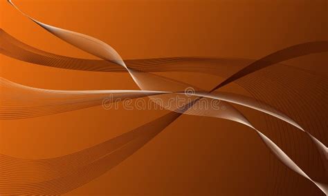 Orange Smooth Lines Wave Curves With Gradient Abstract Background Stock Image Image Of Motion