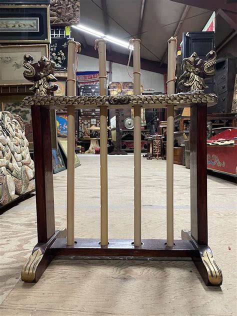 Javanese Gamelan Suling On Stand Suling Bamboo Flute Stand