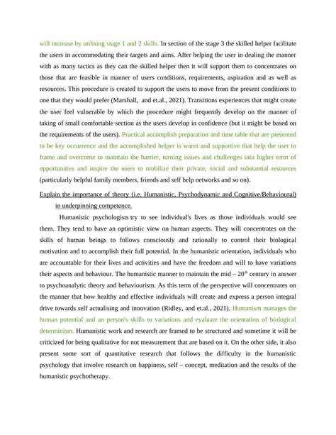 Integrative Counselling Egans Model And Theory Analysis