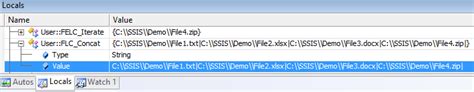 How To Concatenate Ssis Variables With A For Loop Container