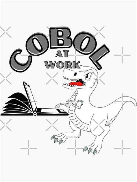 Cobol At Work Sticker For Sale By Lululeilei Redbubble
