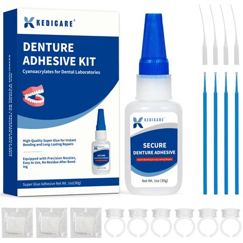 Dental Lab Denture Repair Glue Kit 1oz 30g Instant Bonding Denture