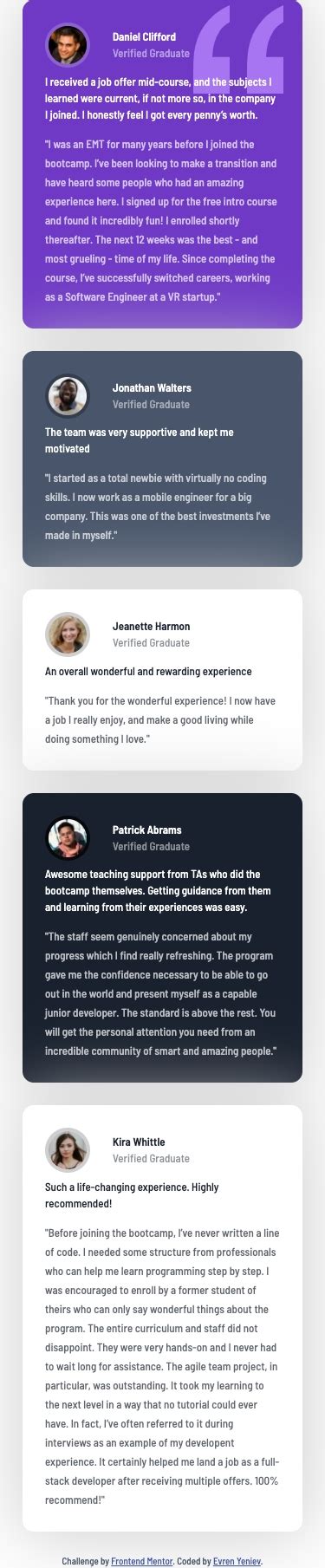 Github Evrendev Testimonals Grid Section Testimonals Grid Section Solution