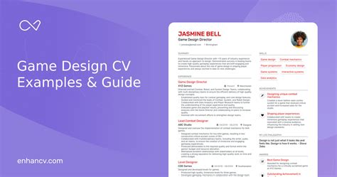 3 Game Design CV Examples For 2024
