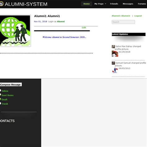 Architecture Of A Typical Web Based Alumni Collaborative System