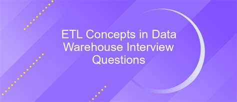 Etl Concepts In Data Warehouse Interview Questions Apix Drive
