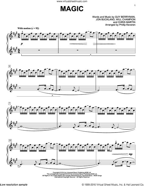 Magic Classical Version Arr Phillip Keveren Sheet Music For Piano Solo