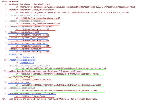 Improve Backtrace Filters Issue Intellij Rust Intellij Rust GitHub