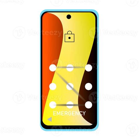 Illustration Of A Mobile Phone With A Pattern Password On An Abstract