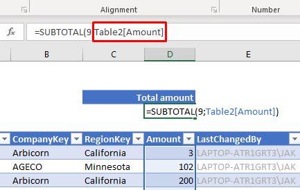 Add Totals Row Using SQL Spreads