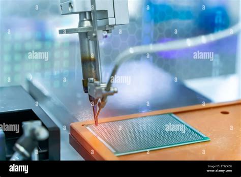 Soldering Iron Tips Of Robotic System For Printed And Assembly Electric Circuit Board Pcb At