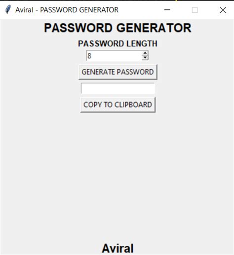 Github Aviralpathaniapassword Generator Auto Password Generator