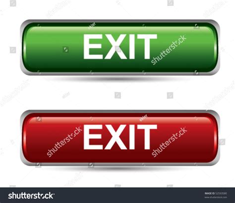Exit Buttons Stock Vector Royalty Free Shutterstock