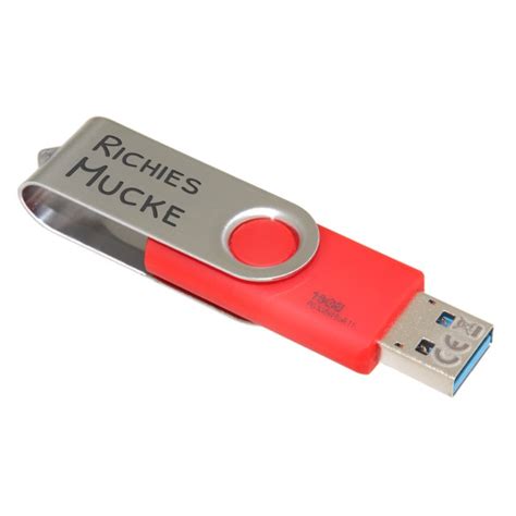 Usb 3 0 Stick 16gb Rot Mit Gravur [usb T Rd]