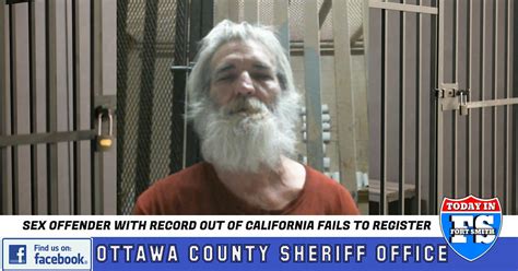 Ottawa County Sex Offender Out Of California Jailed For Failing To Meet