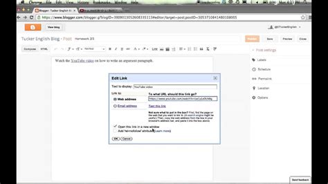 Video Tutorial How To Create A Hyperlink Youtube