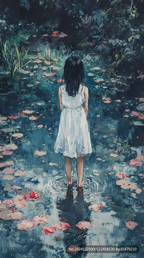 Ai创作图水中小女孩儿 雨中女孩背影 坐在荷叶上小女孩 文艺梦境小女孩手绘 小姑娘背影 唯美小女孩 怡然自得的小女孩壁纸 踩水的小孩 梦幻儿童插画超治愈 背影女孩花儿姑娘 许愿池边的小孩 小