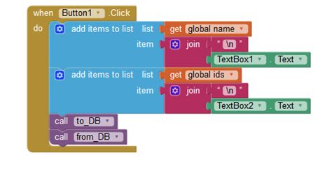 App Inventor TinyDB Enter And Display Text In Mit App Stack Overflow