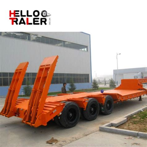 3 Bpw Axle 40ft 로우 로더 세미 트레일러 의 고품질 3 Bpw Axle 40ft 로우 로더 세미 트레일러