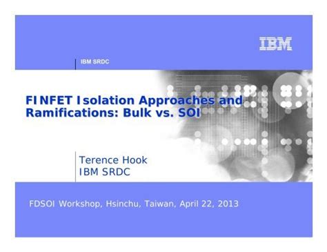 Finfet Isolation Approaches And Ramifications Soi Industry