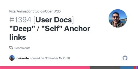 [user Docs] Deep Self Anchor Links · Issue 1394
