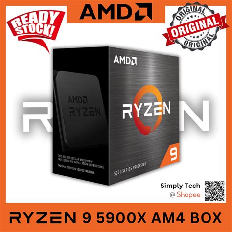 Jual Processor Amd Ryzen 9 5900x Box R9 48ghz Socket Am4 Garansi 3
