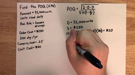 Production Planning Epq Example Youtube