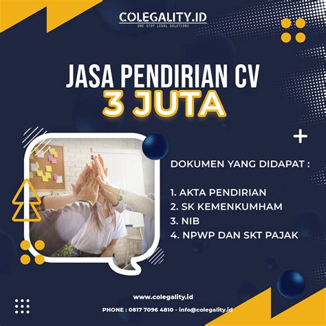 Jasa Pendirian CV Murah Terpercaya