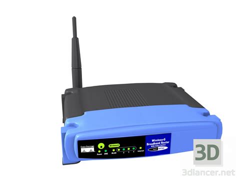 3d Model Linksys Wireless Router 21039