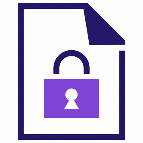 File Lock Security Protected Protect Icon Download On Iconfinder