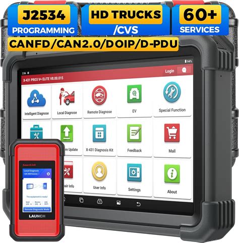 launch x431 pro3 v elite diagnostic scanner with smartlink vci