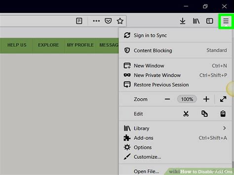 6 Ways To Disable Add Ons WikiHow