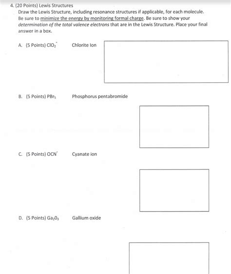 Solved Points Lewis Structures Draw The Lewis Chegg