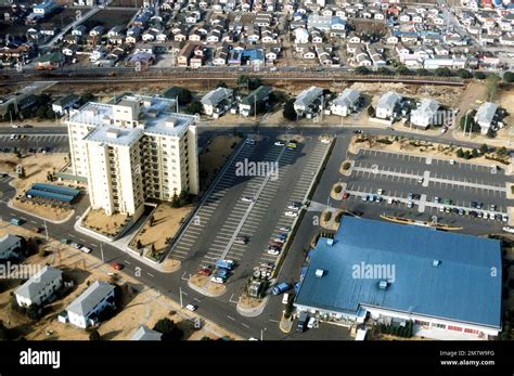 An Aerial View Of The South Area Tower Apartments Left And The Non
