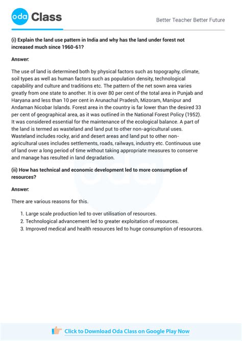 NCERT Solutions For Class Geography Chapter
