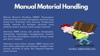 Material Handling In Ergonomic Class Pptx